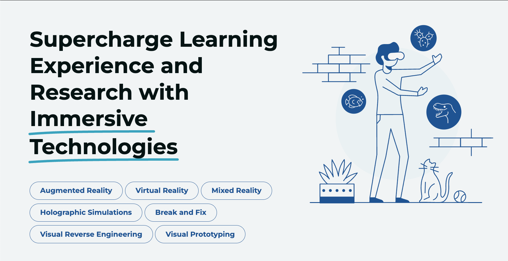 Harness power of immersive technologies (AR / VR / MR)